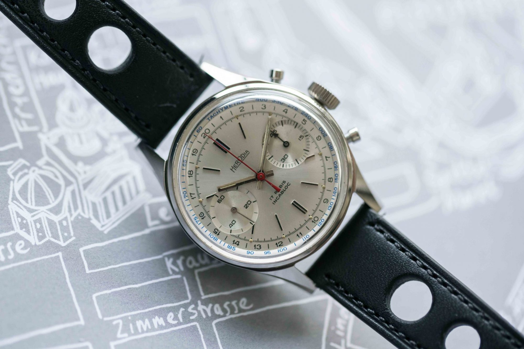 Herodia Valjoux 7730 Chronograph - The Chrono Duo - Vintage watch sales